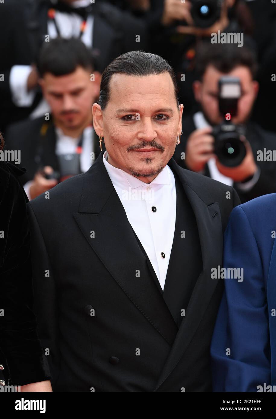 Johnny Depp attending the Jeanne du Barry premiere during the 76th ...