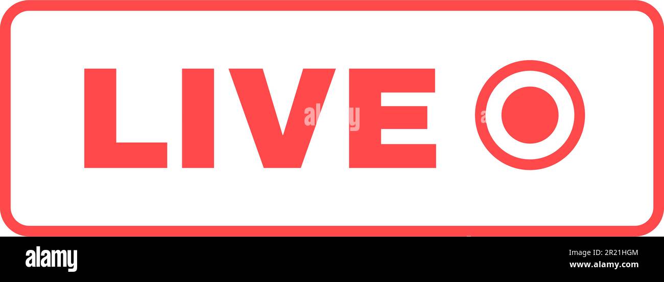 Social live stream silhouette icon. Online broadcast news button idea ...