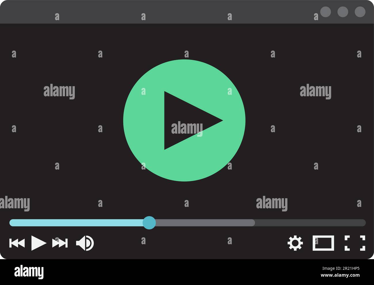 Web Template and Elements for site form of watching online video on ...