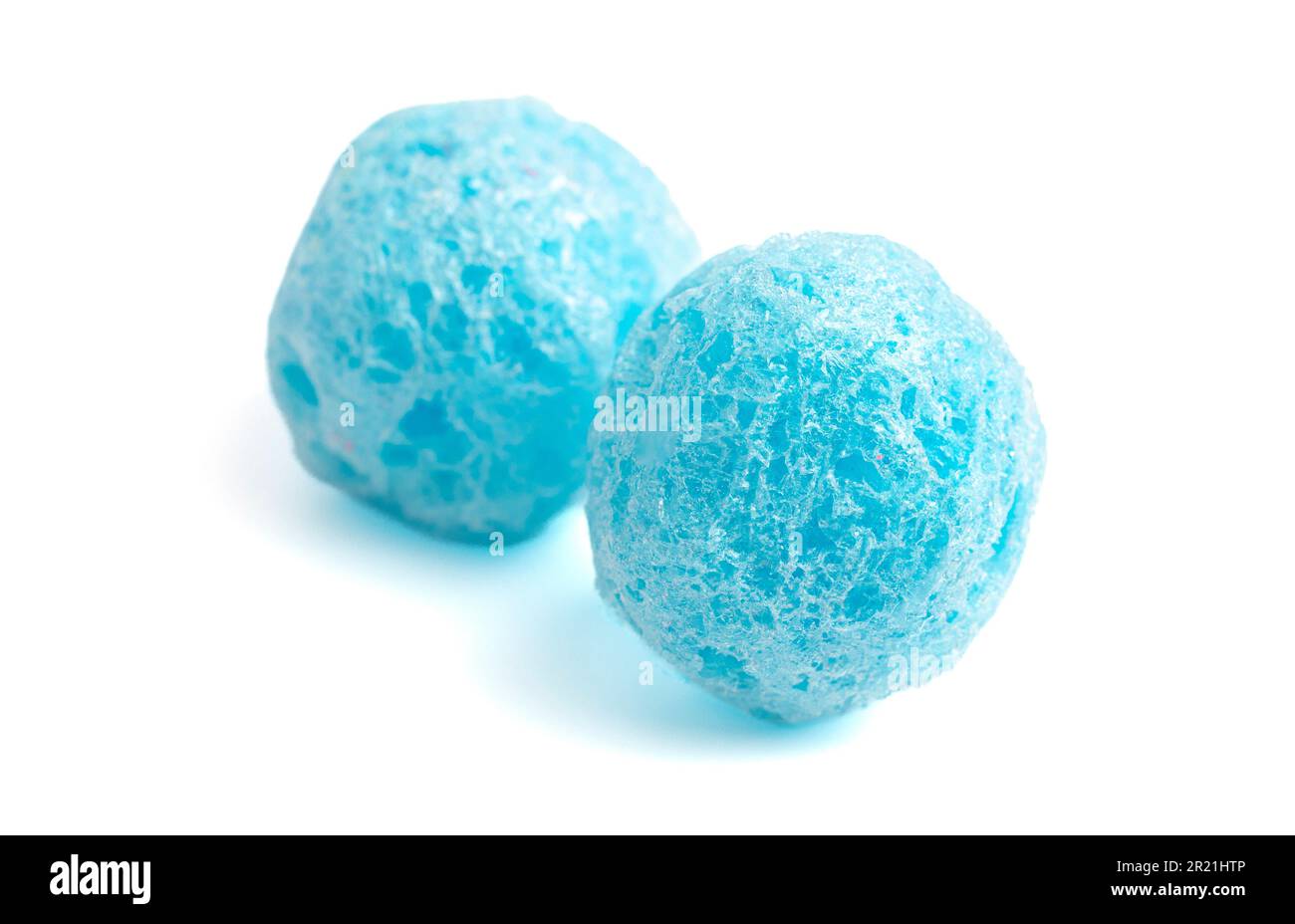 Puffed Freeze Dried Fruit Flavored Candy Isolated on a White Background ...