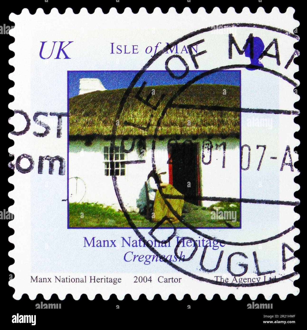 MOSCOW, RUSSIA - APRIL 08, 2023: Postage stamp printed on Isle of Man ...