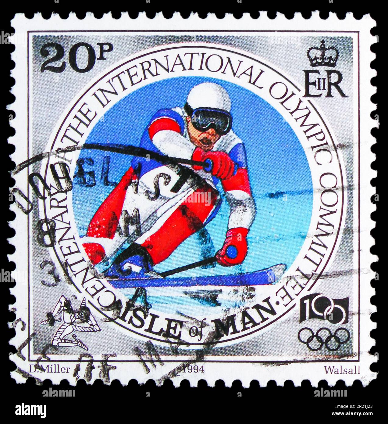MOSCOW, RUSSIA - APRIL 08, 2023: Postage stamp printed on Isle of Man ...