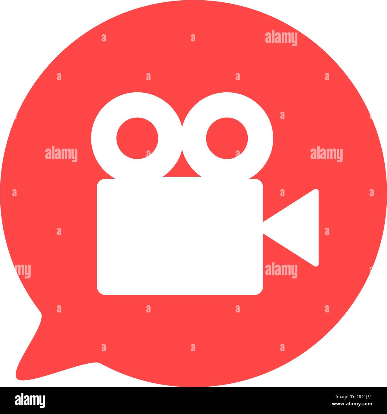 Video camera silhouette square icon. Movie recording button. Digital camcorder badge. Filming ...