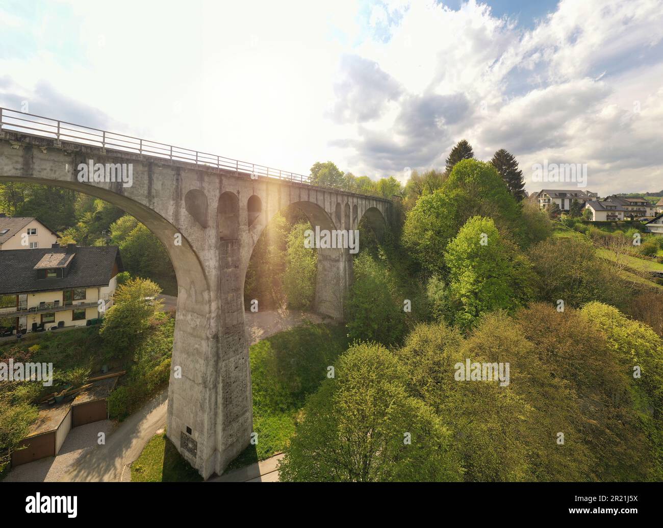 The viaduct is a landmark of the municipality of Willingen Upland. A ...