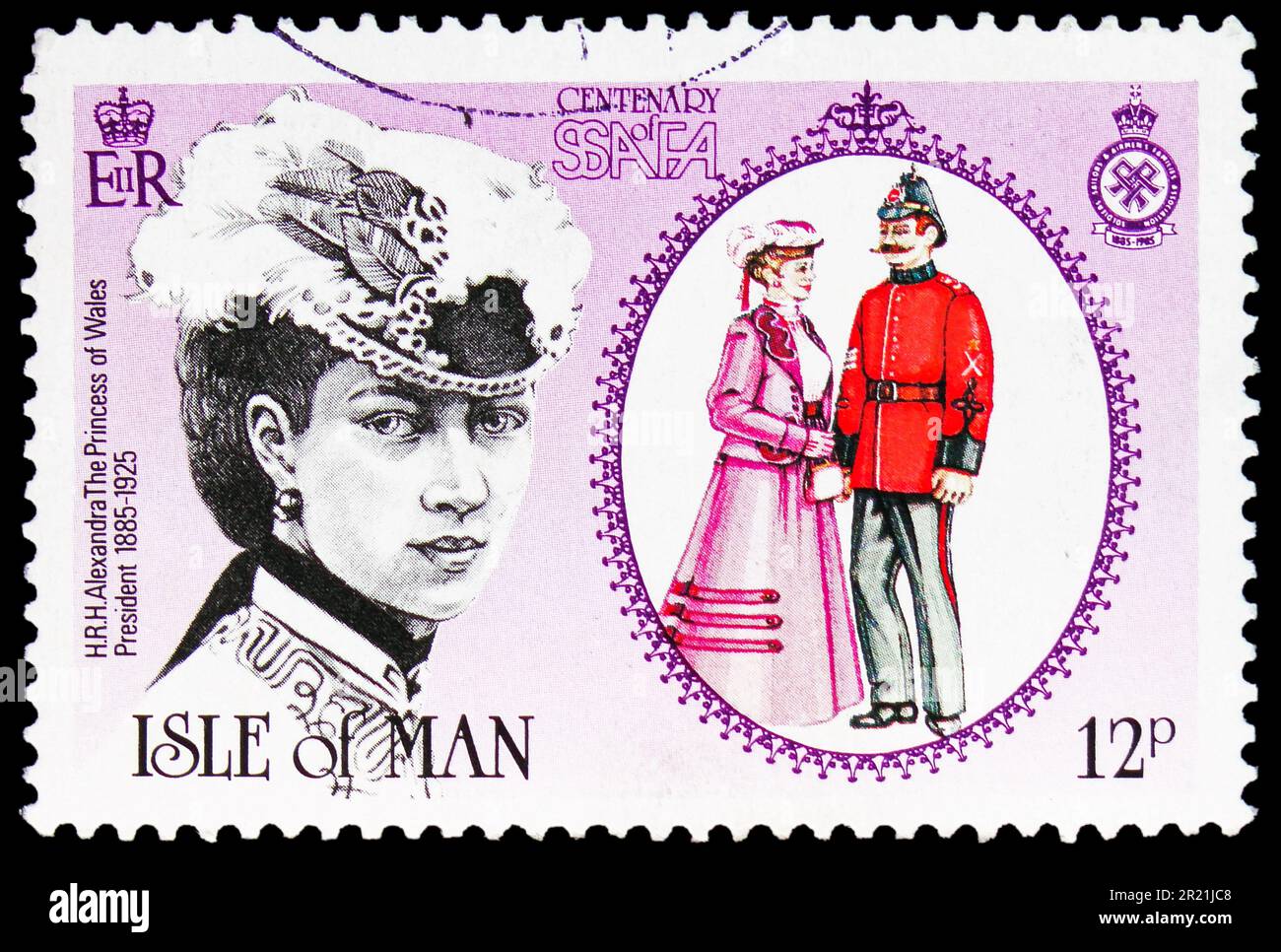 MOSCOW, RUSSIA - APRIL 08, 2023: Postage stamp printed on Isle of Man ...