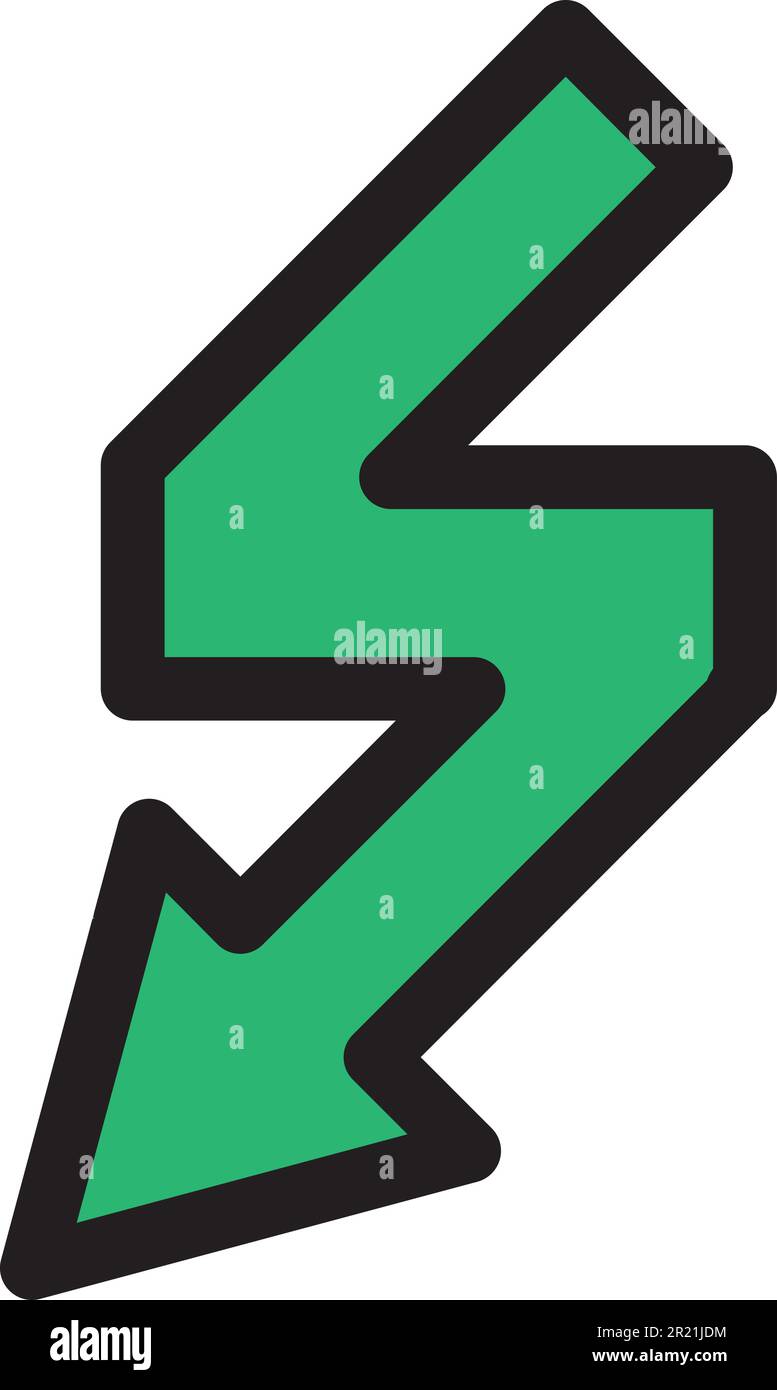 Lightning electricity power lab sign icon vector. Electric physics ...