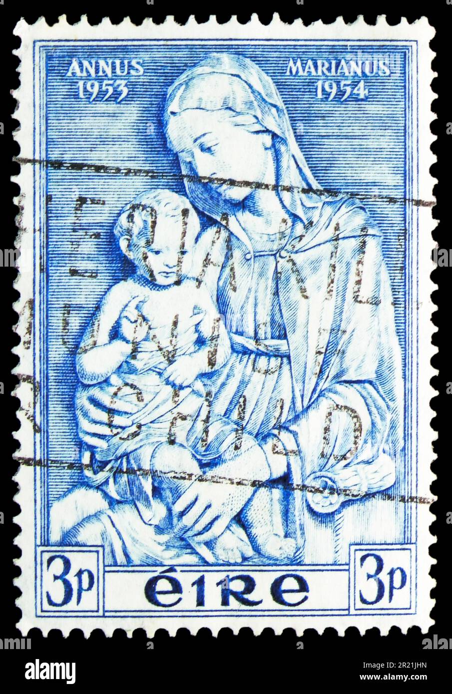 MOSCOW, RUSSIA - APRIL 08, 2023: Postage stamp printed in Ireland shows ...