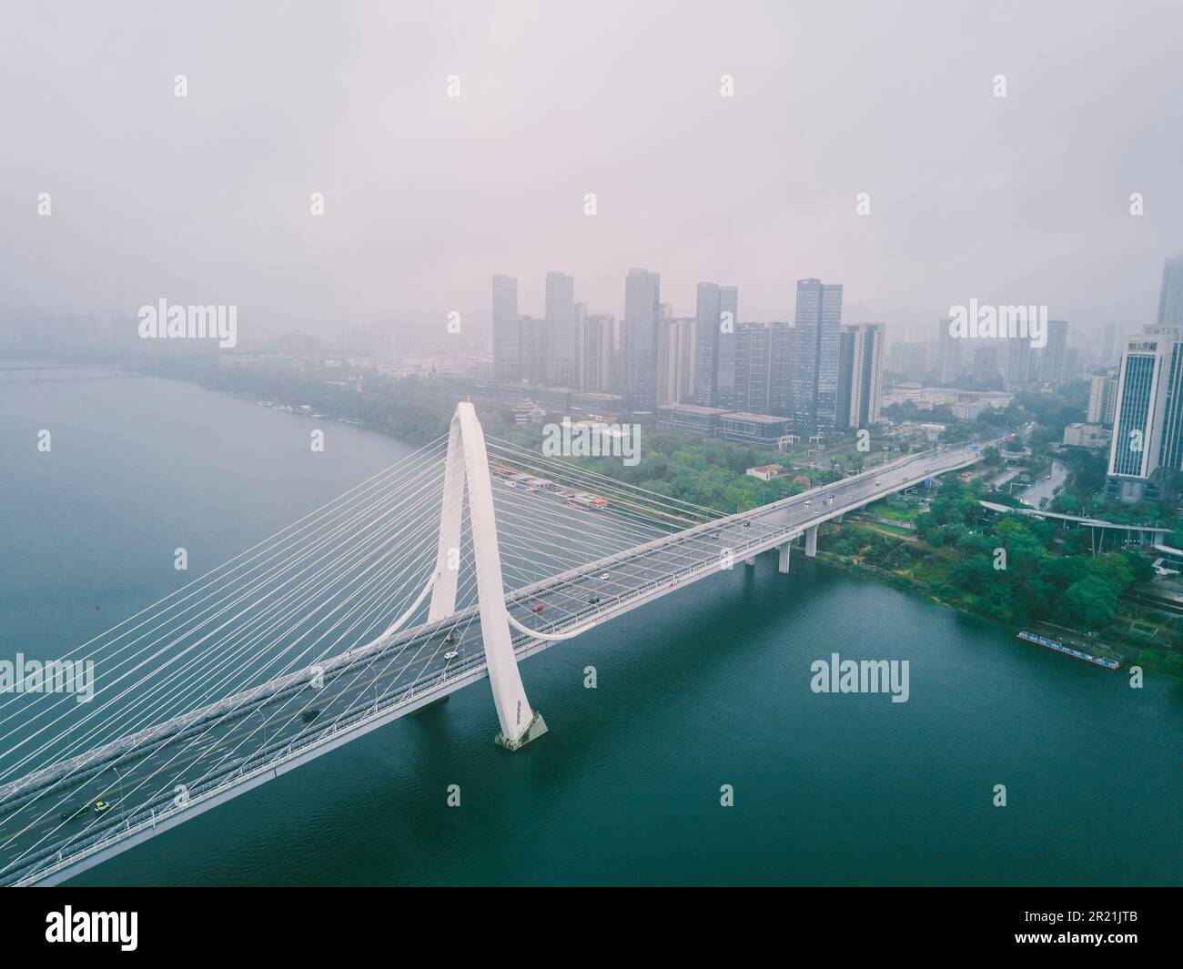 Aerial view baisha ancient town hi-res stock photography and images - Alamy