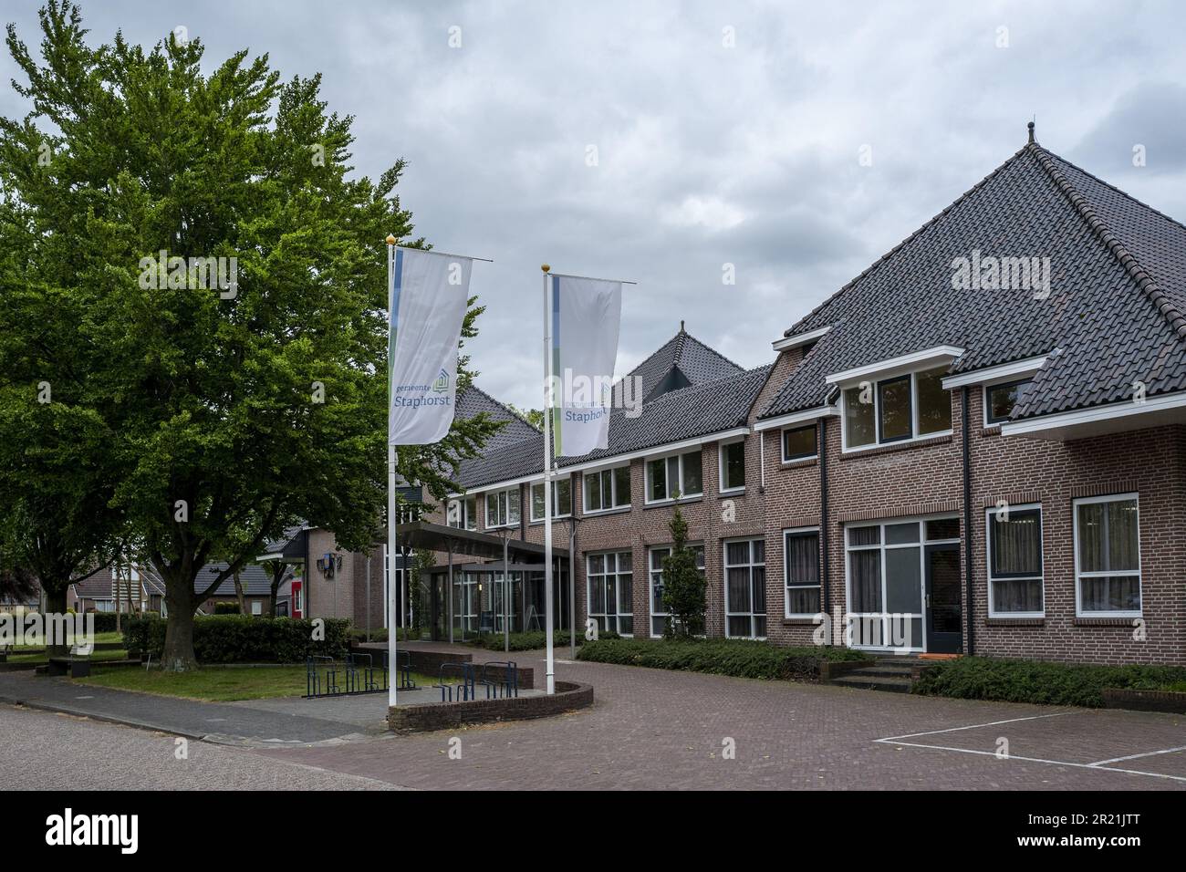 STAPHORST - 16/05/2023, Exterior of the town hall of the municipality ...