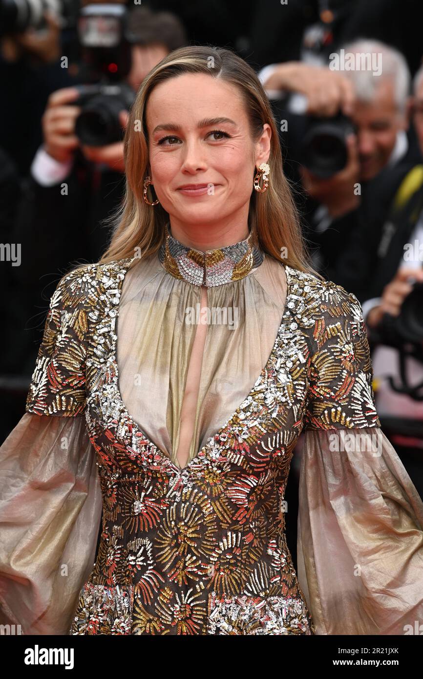 Brie Larson attending the Jeanne du Barry premiere during the 76th ...