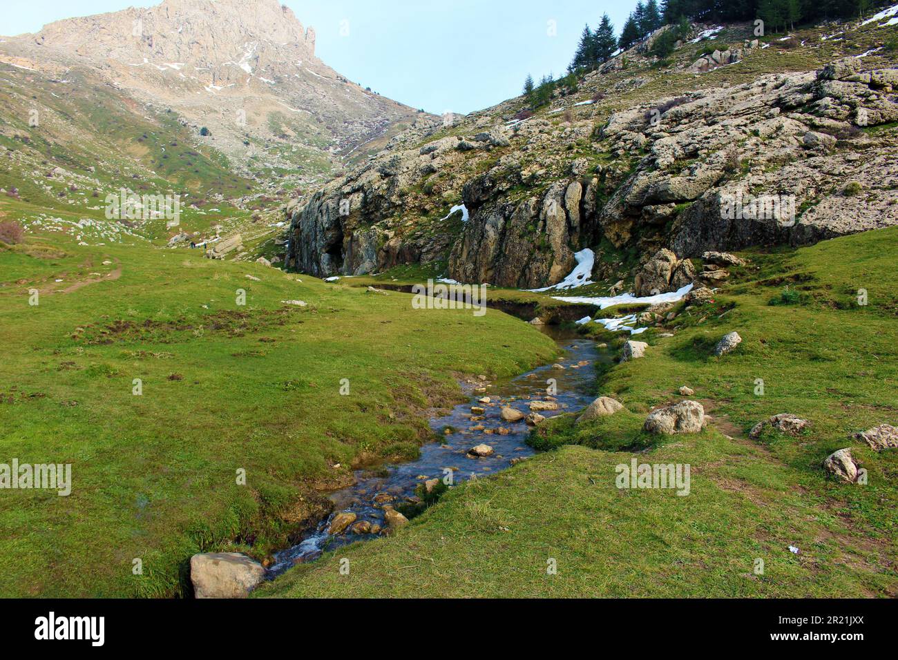 Watercourse. Tikjda resort, Djurdjura National Park, Algeria Stock ...
