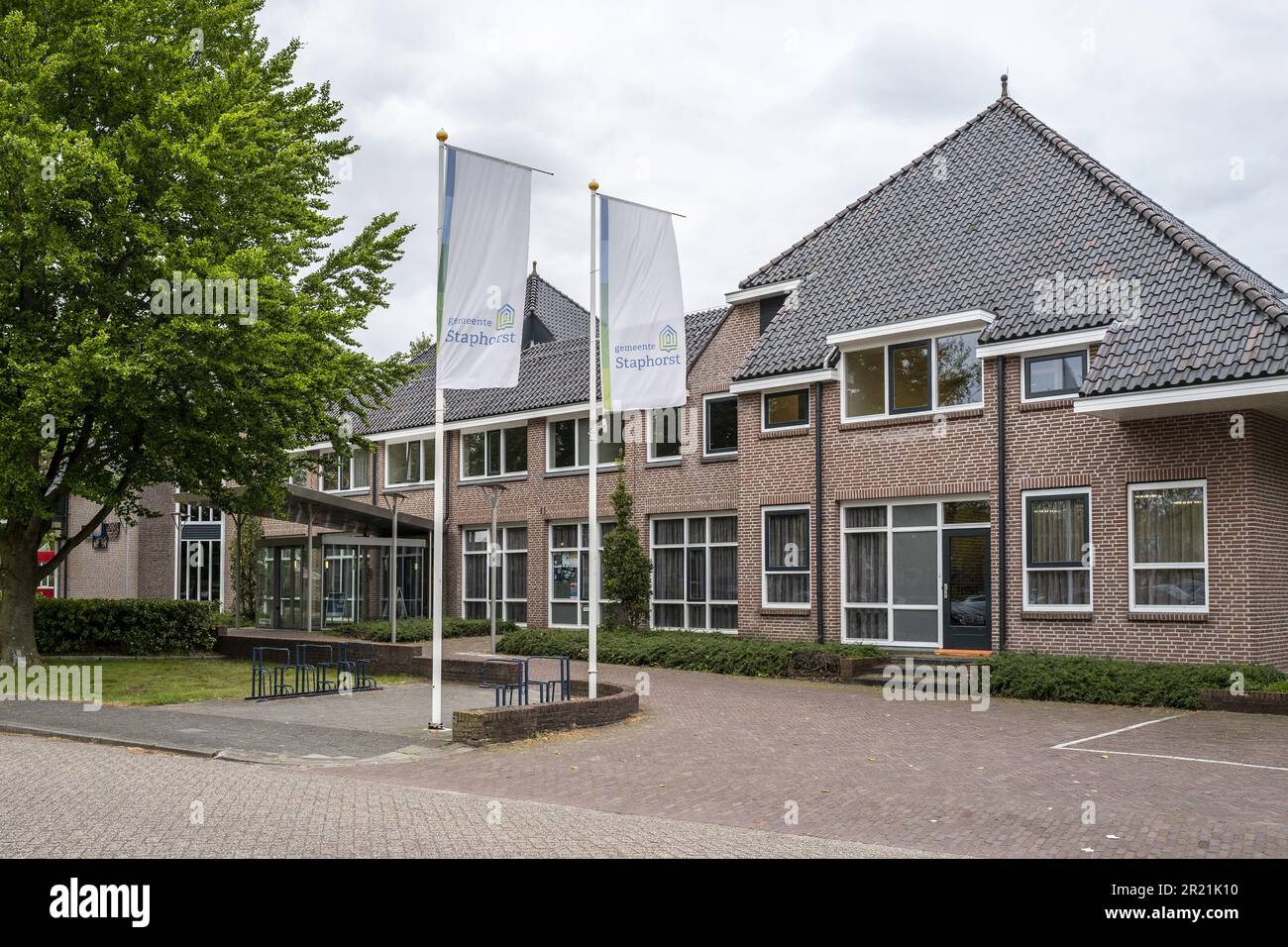 STAPHORST - 16/05/2023, Exterior of the town hall of the municipality ...