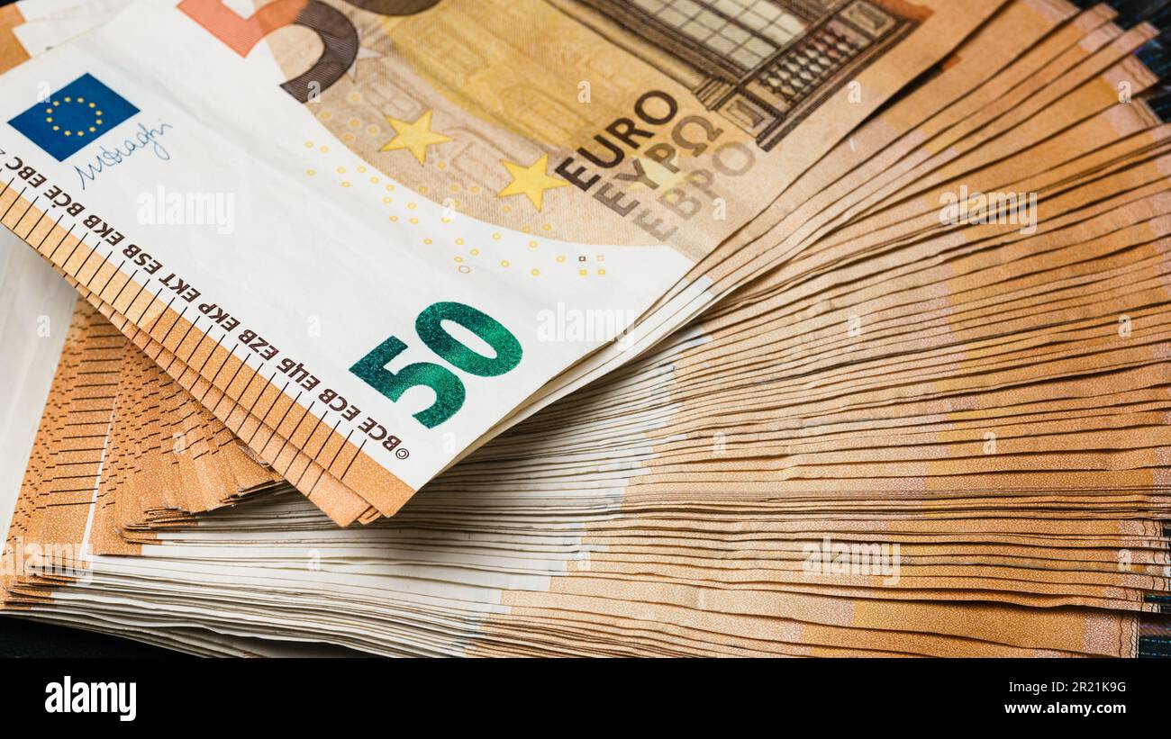 EURO currency. Europe inflation, EUR money. European Union currency ...