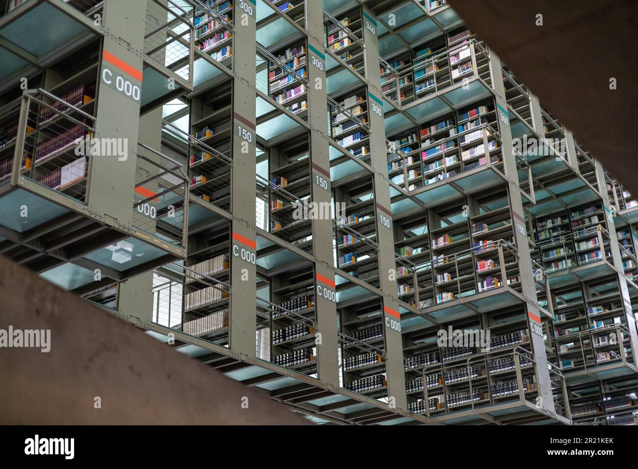 Mexico City, Mexico - May 07, 2023: Bookshelfs of Vasconcelos Library ...