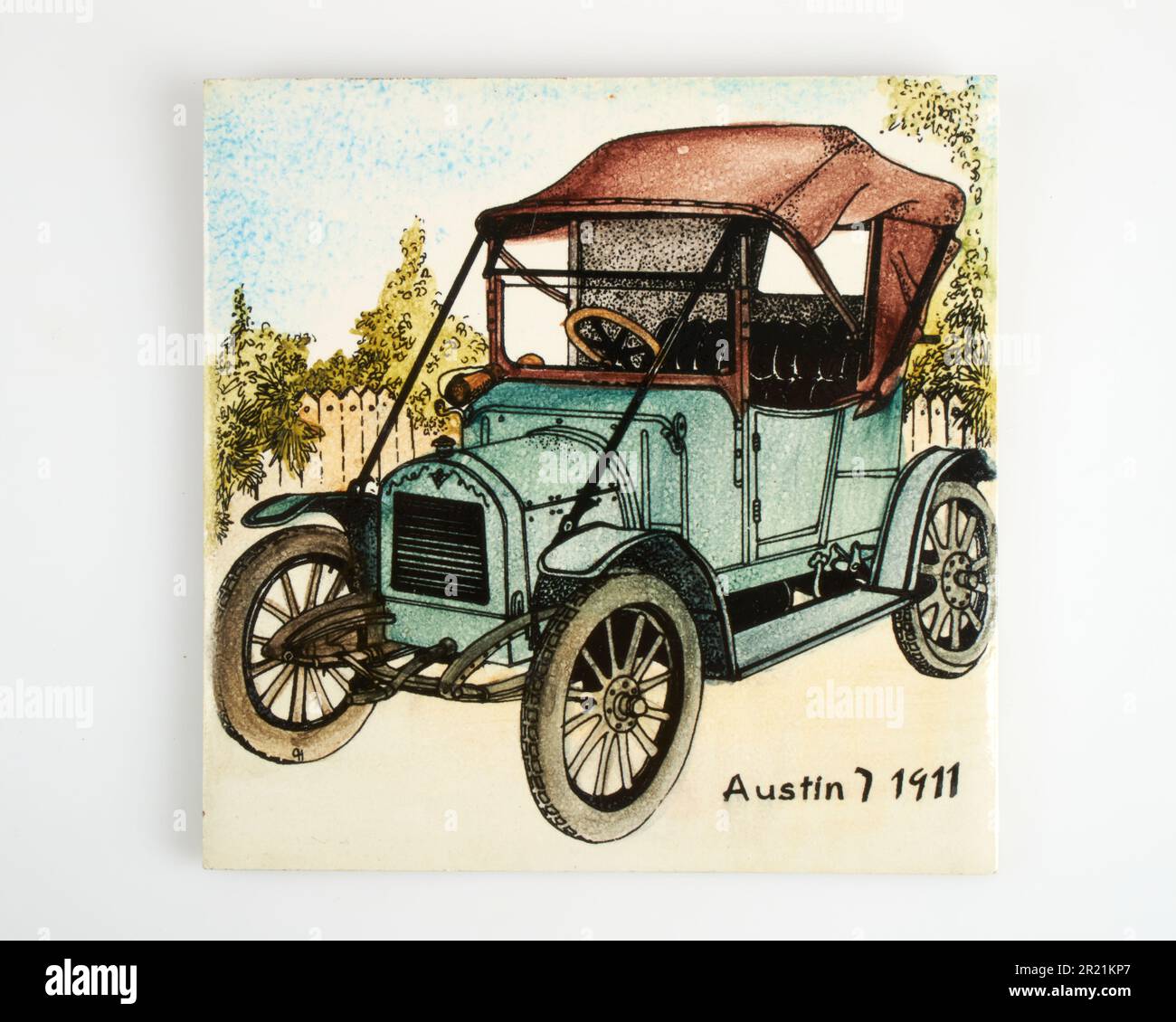 Vintage 1960s Hereford Tiles for Florian Studios Austin 7 seven classic ...