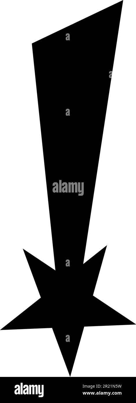 Luxury symbol flying star, falling comet with luminous long tail. Wish ...