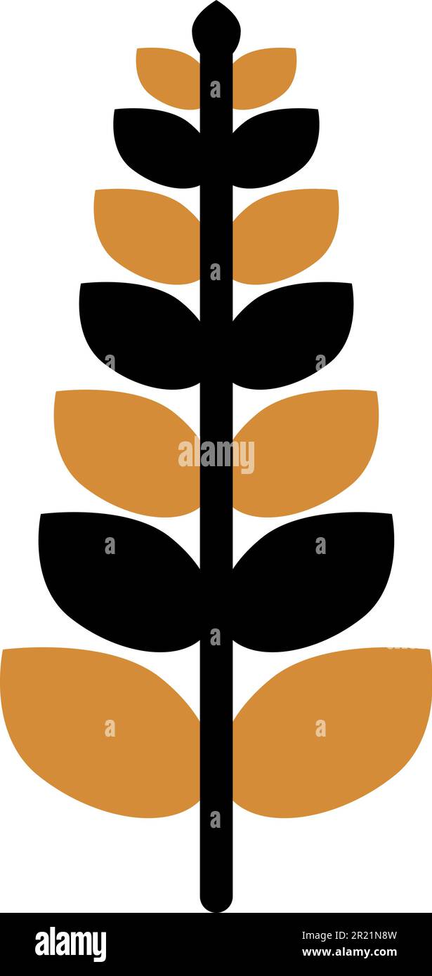 Luxury symbol branch of deciduous plant. Magic Potion Ingredients ...