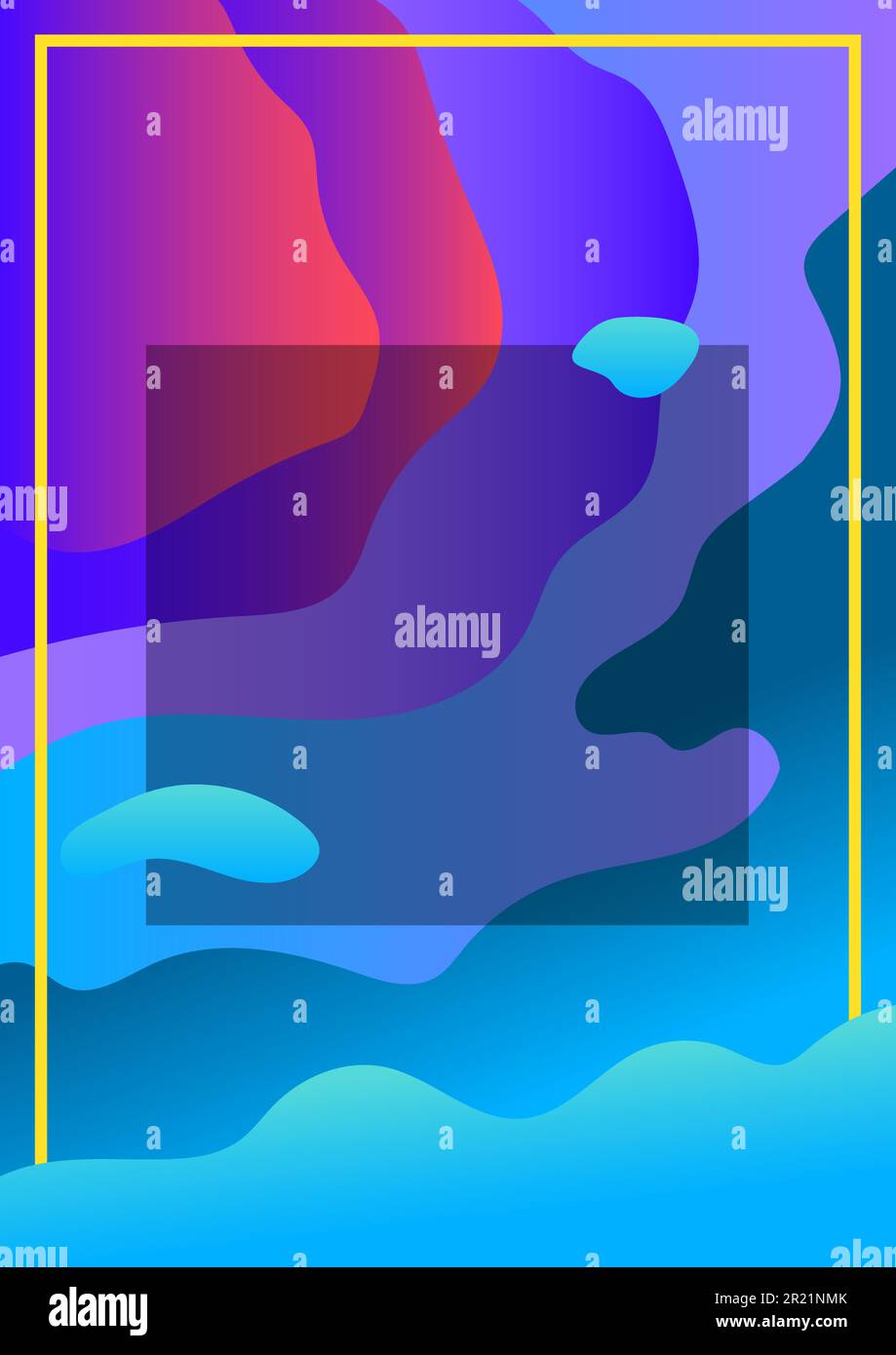 Abstract paper cut pink background. Gradient waves 3d origami design ...