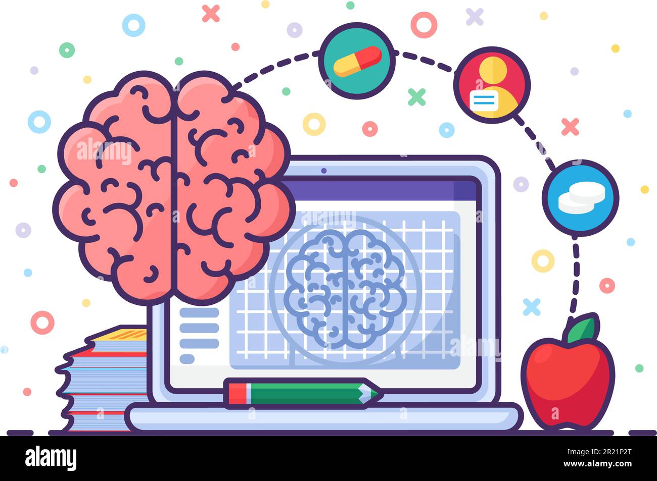 Study of activity and structure of brain organ, use of data by ...