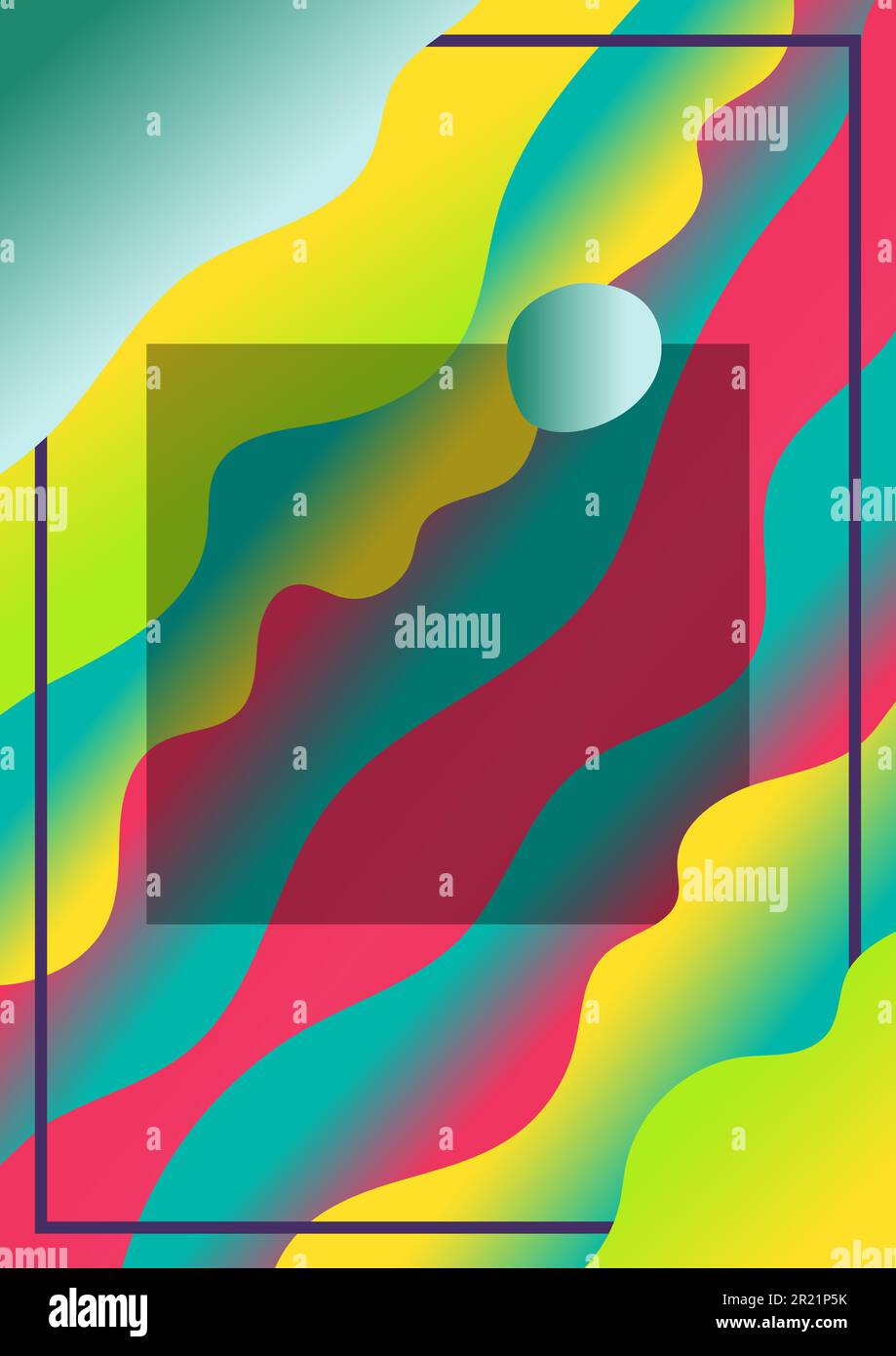 Abstract paper cut pink background. Gradient waves 3d origami design ...