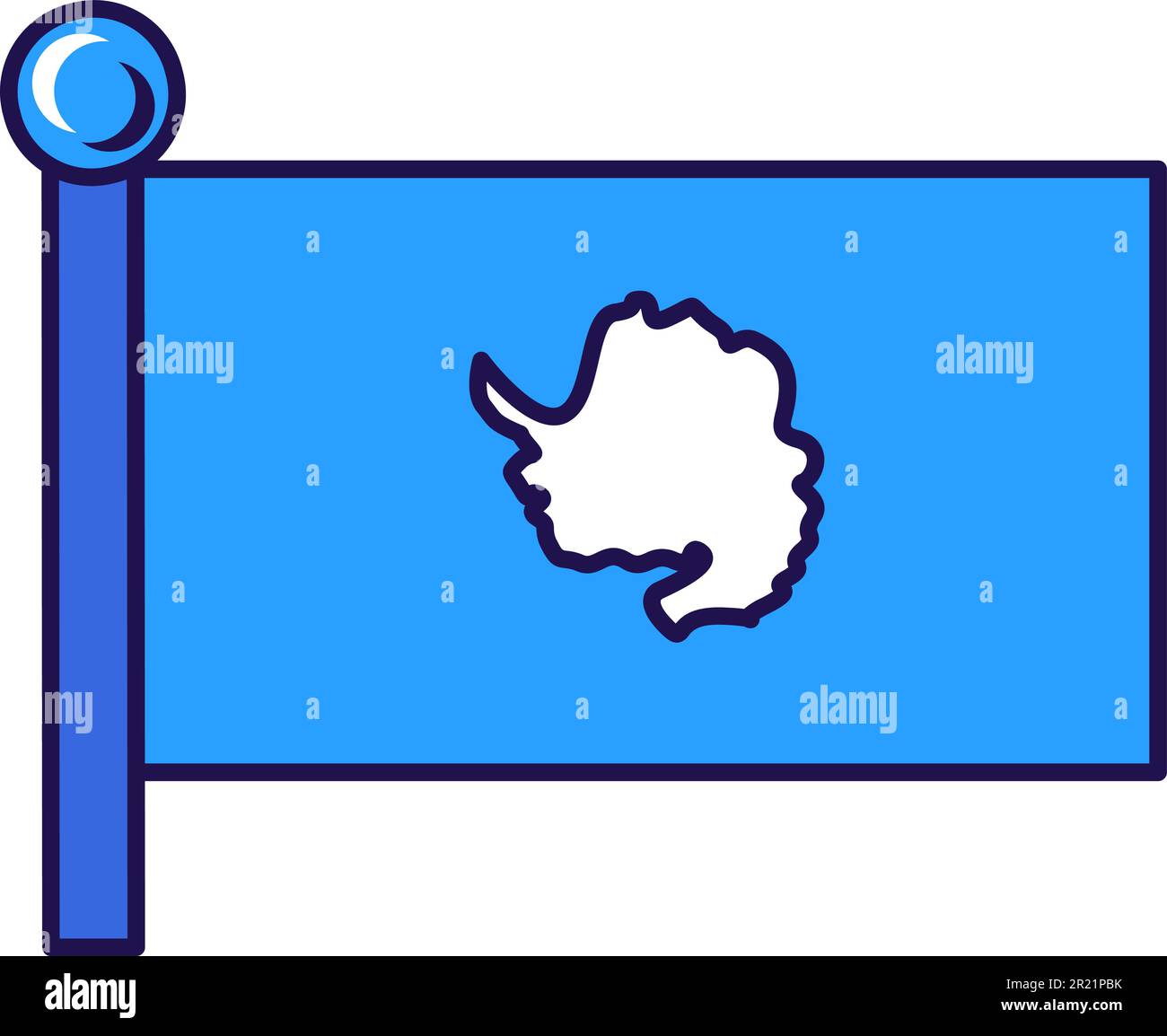 Antarctica flag Stock Vector Images - Alamy