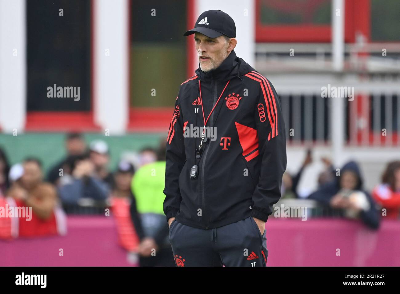 Munich, Deutschland. 16th May, 2023. coach Thomas TUCHEL (FC Bayern Munich), single image, cut ...