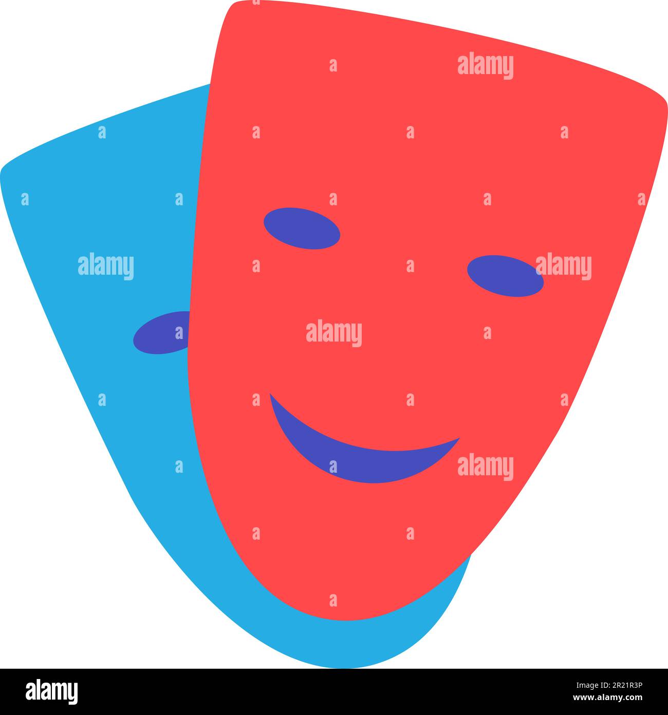 Comedy And Tragic Theatrical Masks Together Theatrical Premieres In School Curriculum Training