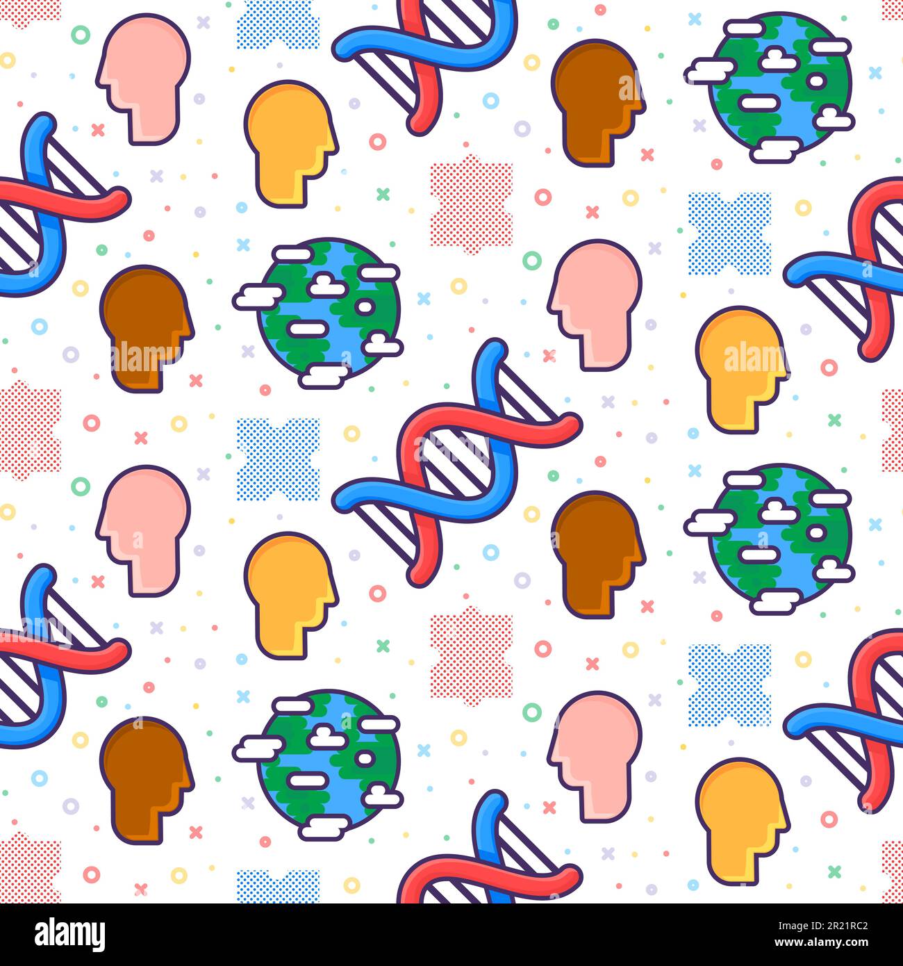 Dna profile pattern Stock Vector Images - Alamy