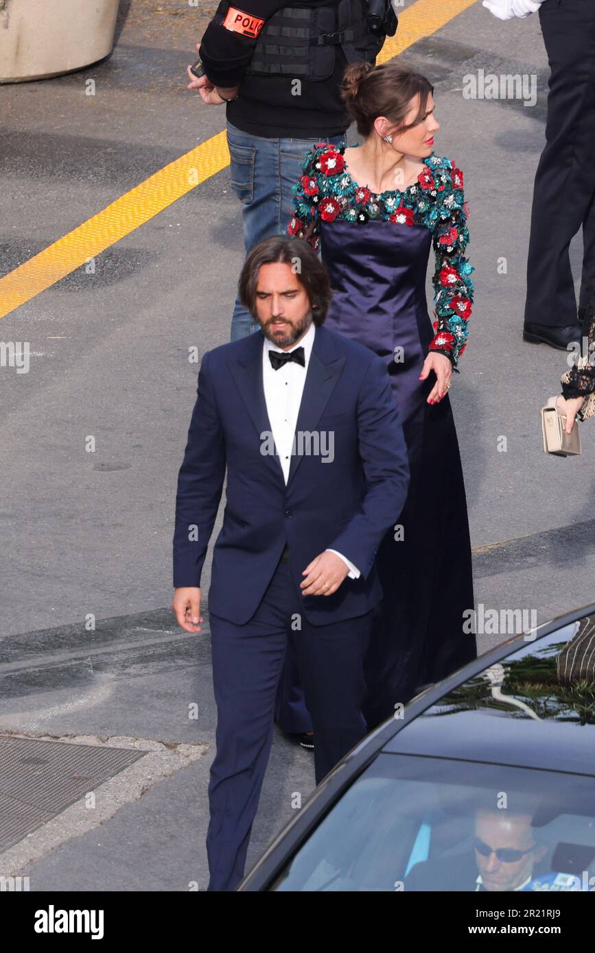 Cannes, France. 16th May, 2023. Charlotte Casiraghi and Dimitri Rassam ...