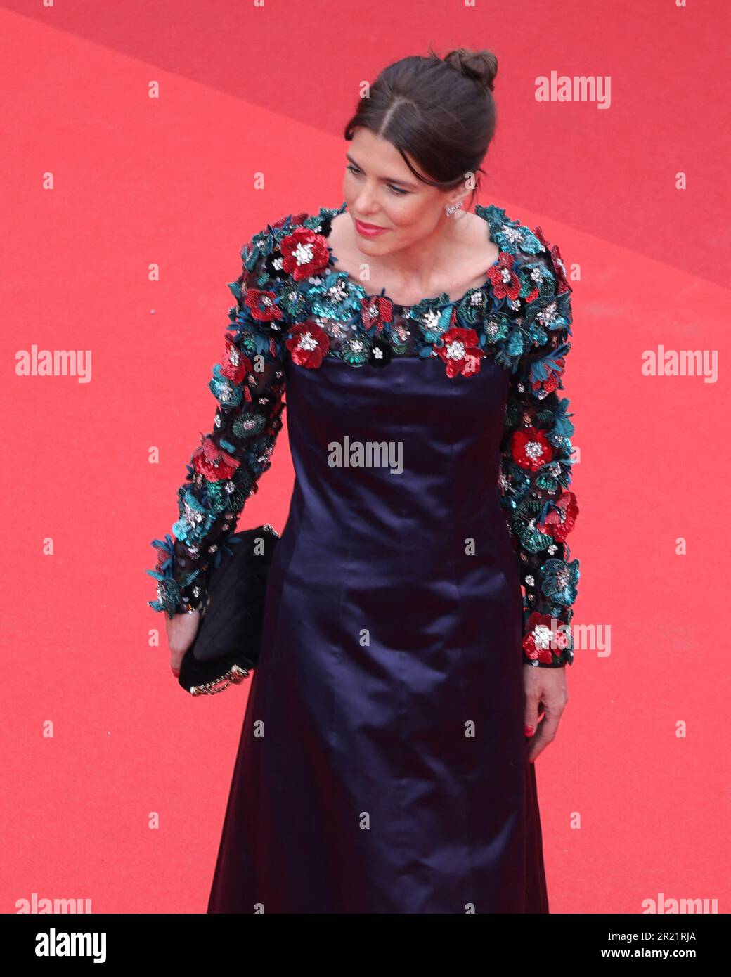 Cannes, France. 16th May, 2023. Charlotte Casiraghi and Dimitri Rassam ...