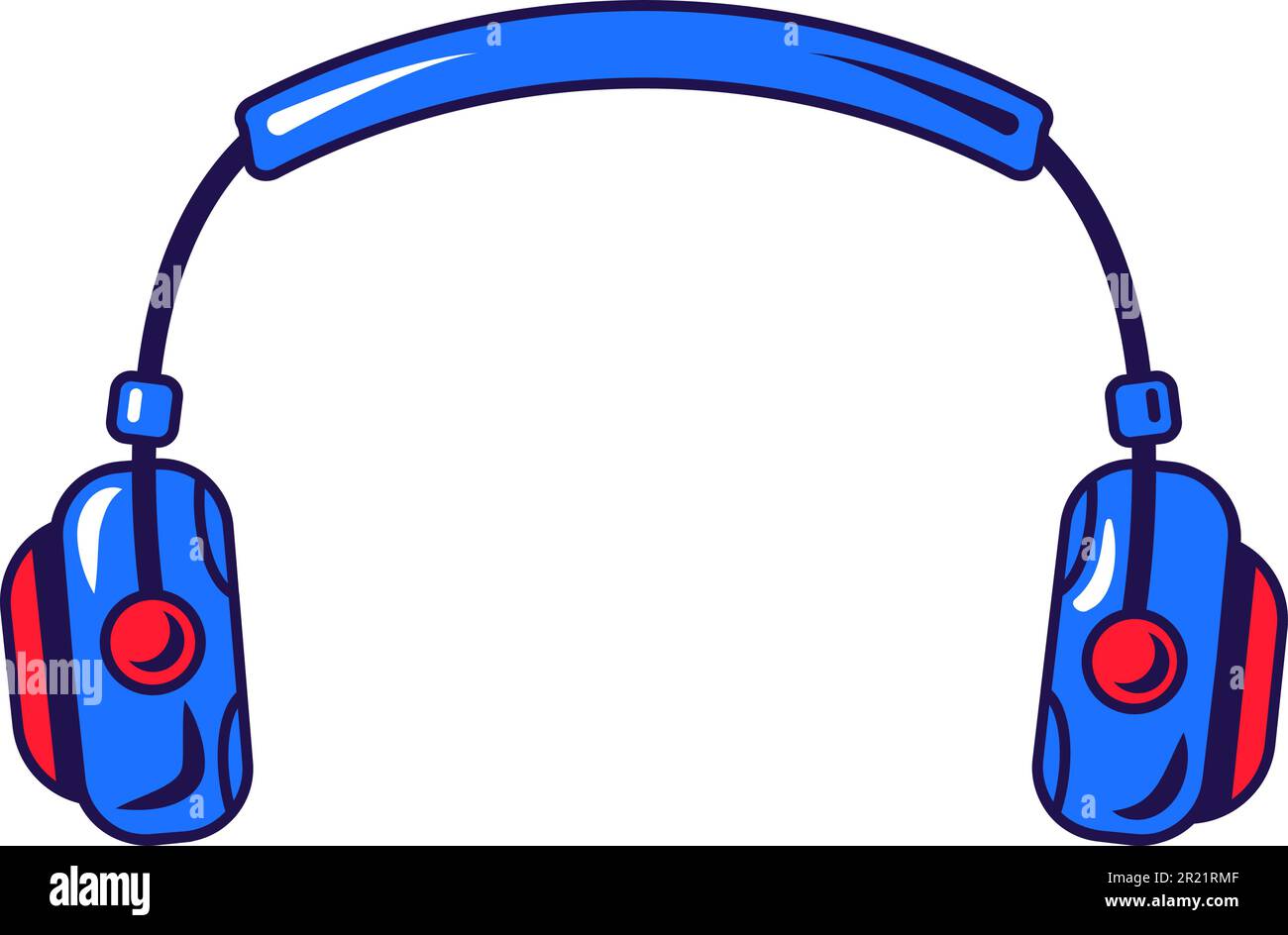 Modern fashionable wireless headphones with headband for music ...