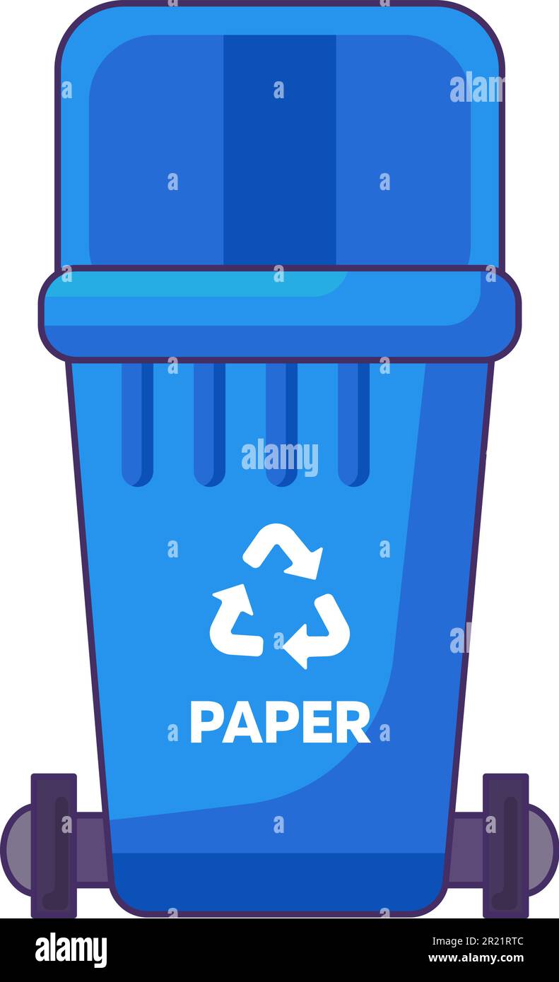Opened transportable container with lid for storing, recycling and ...