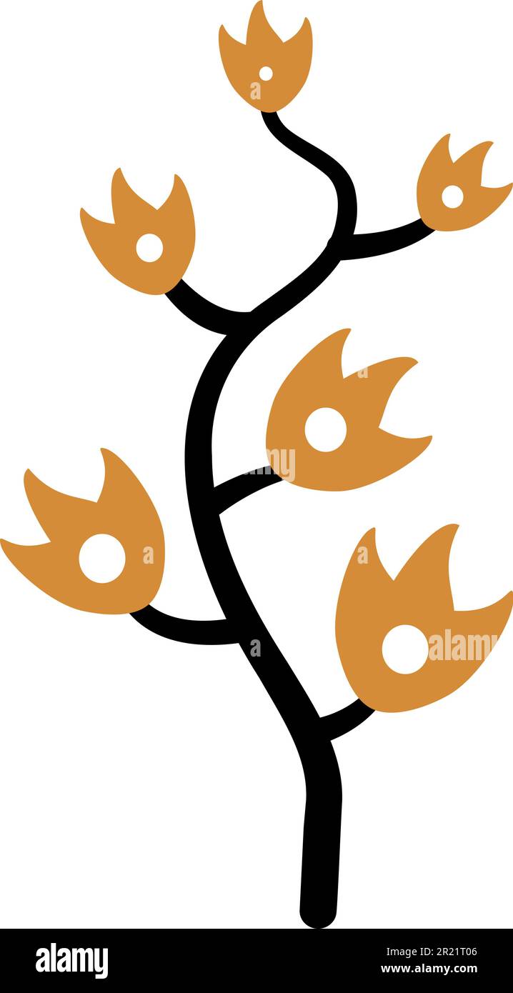 Plant stem buds in Stock Vector Images - Alamy