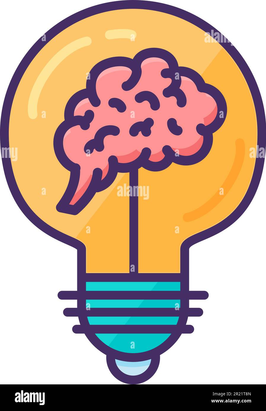 Hemispheres of human brain with convolutions inside an creativity ...