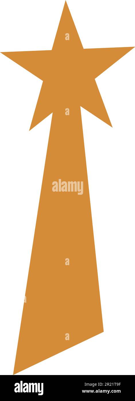 Luxury symbol flying star, falling comet with luminous long tail. Wish ...