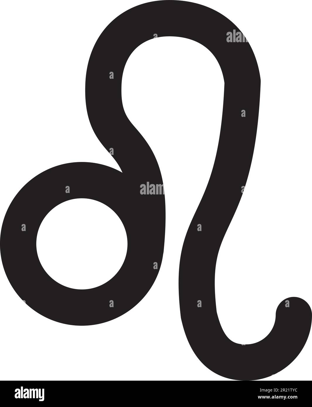 Leo linear vector icon of astrological zodiac sign, fire element ...