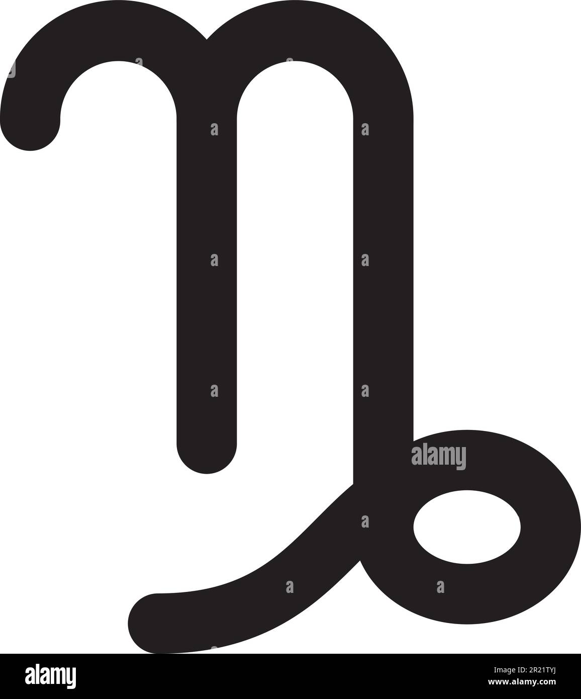 Capricorn linear vector icon of astrological zodiac sign, earth element ...