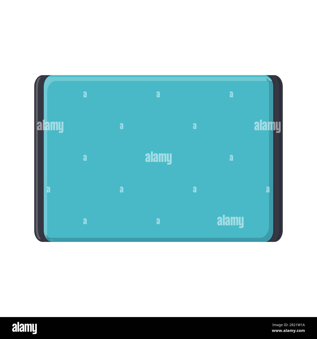 Vector illustration of flat icon of modern digital digital rectangular ...