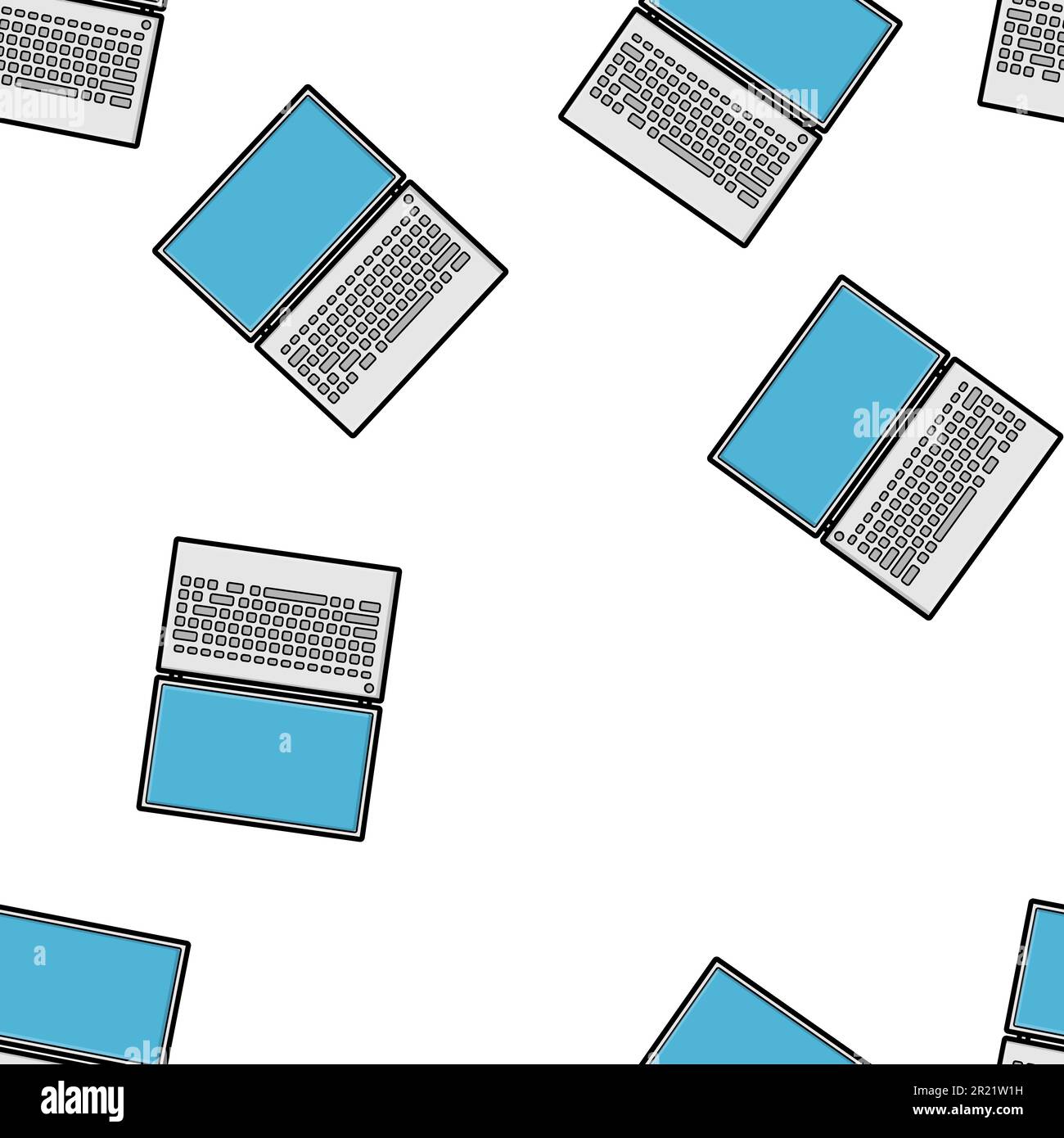 Seamless pattern, texture of modern powerful digital computer mobile ...