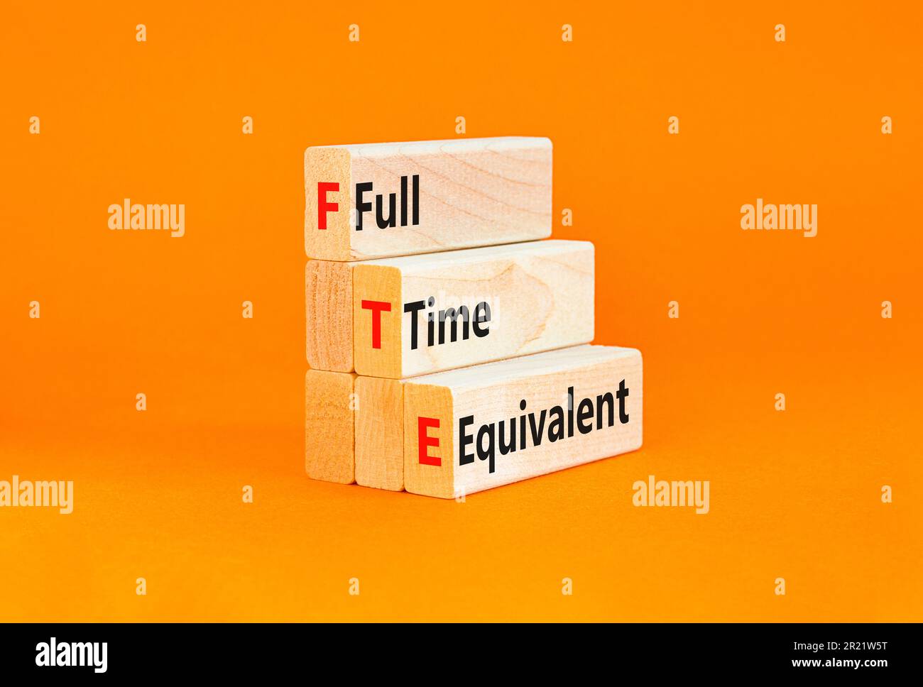 FTE Full time equivalent symbol. Concept words FTE Full time equivalent ...