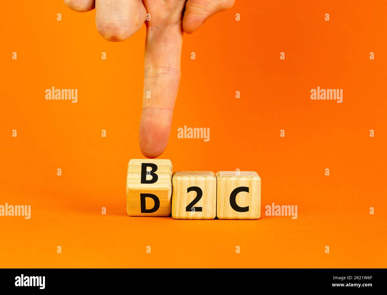 B2C or D2C symbol. Concept words B2C business to consumer D2C direct to ...