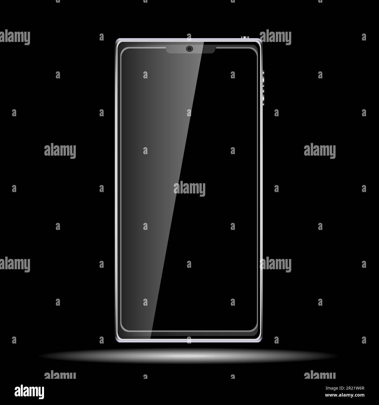 Black smart expensive luxury mobile phone smartphone with a touch glass ...