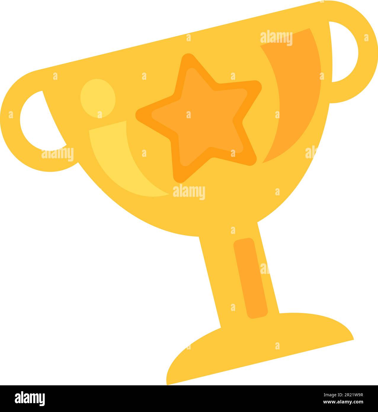 Award trophy for student winner ceremony vector. Golden cup prize ...
