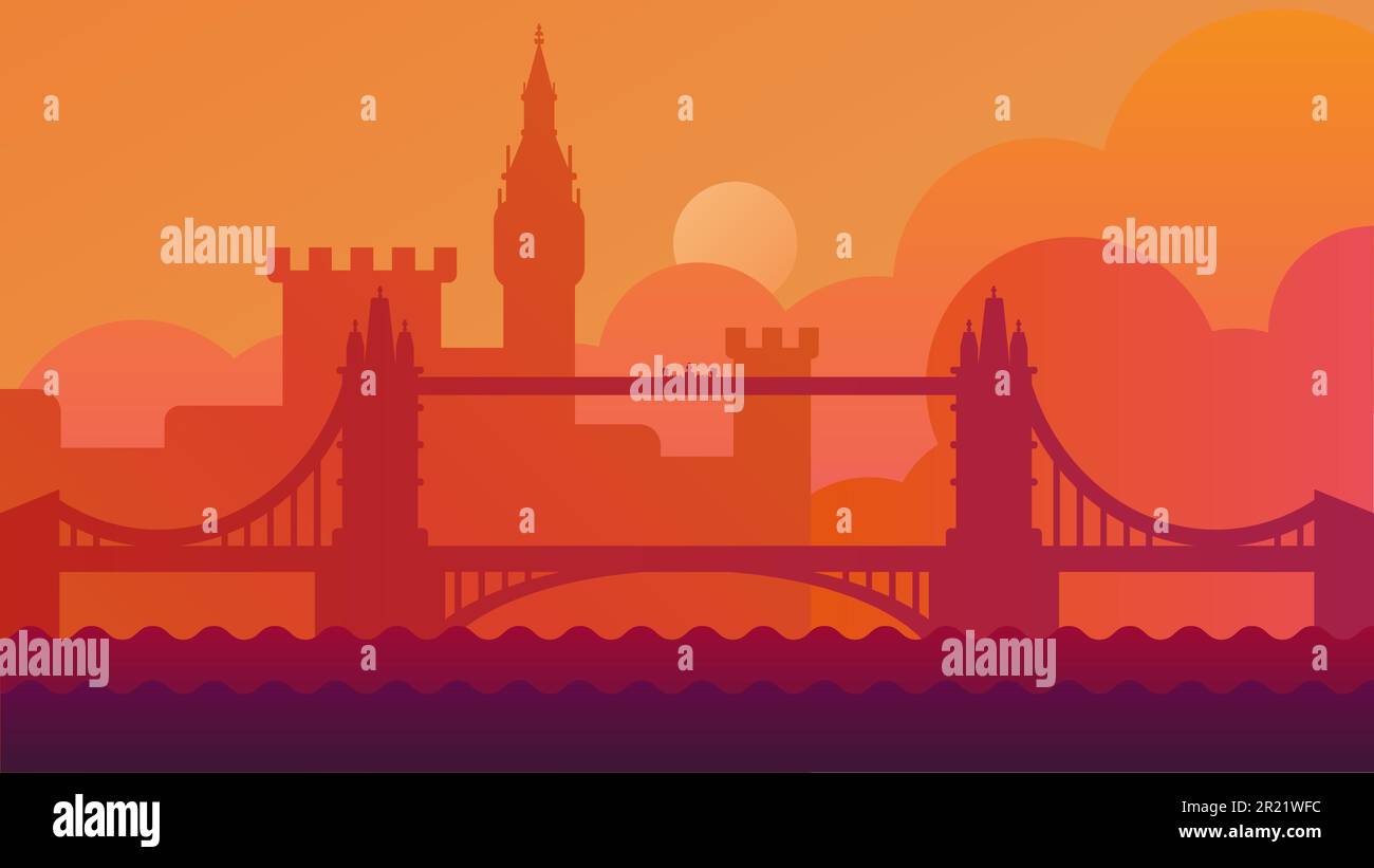 The embankment river thames Stock Vector Images - Alamy