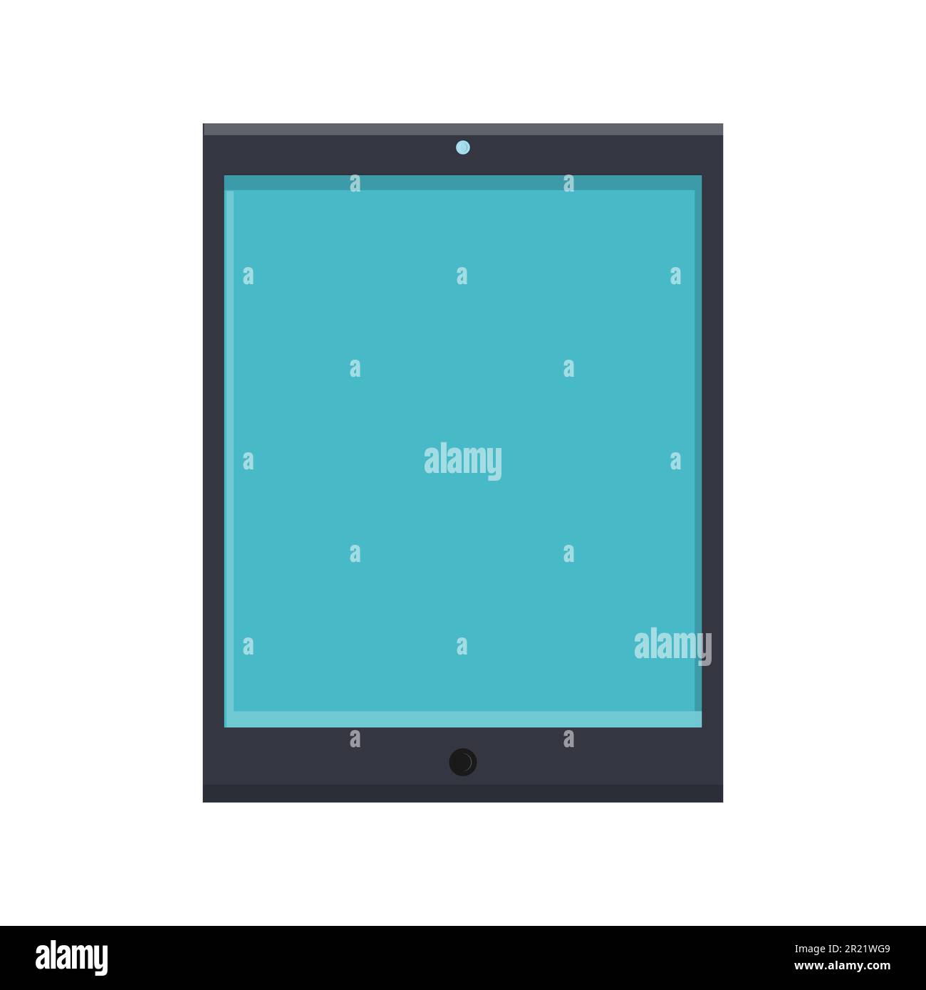 Vector illustration of flat icon of modern digital digital rectangular ...