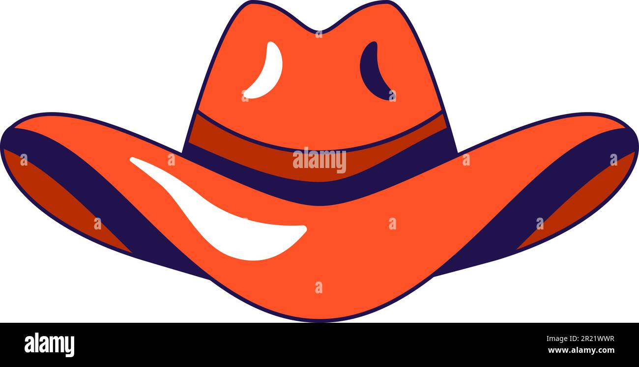 Cowboy felt hat with wide brim. National headdress of shepherd Wild ...