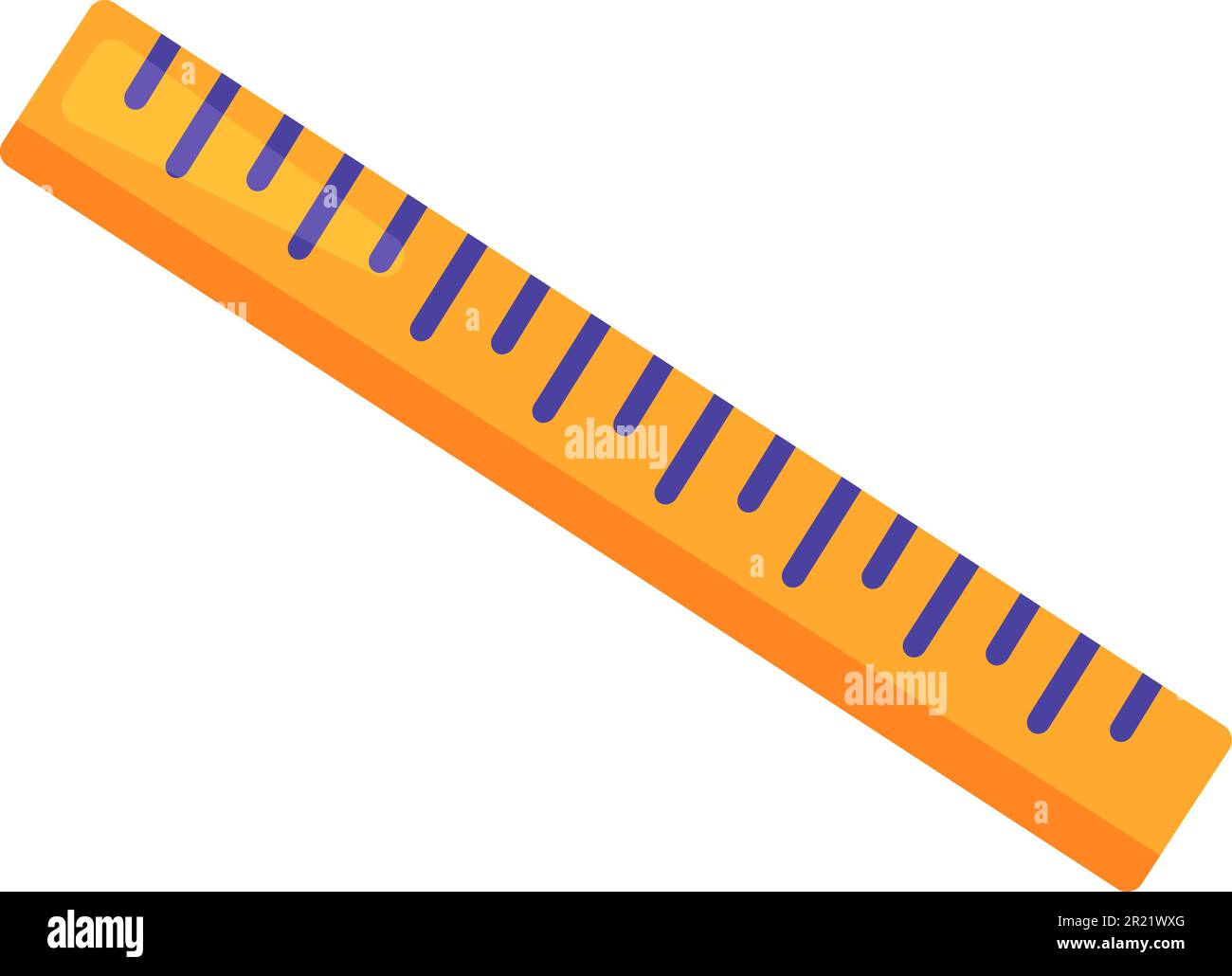 Wooden school ruler, simple measuring tool for schoolchildren for ...