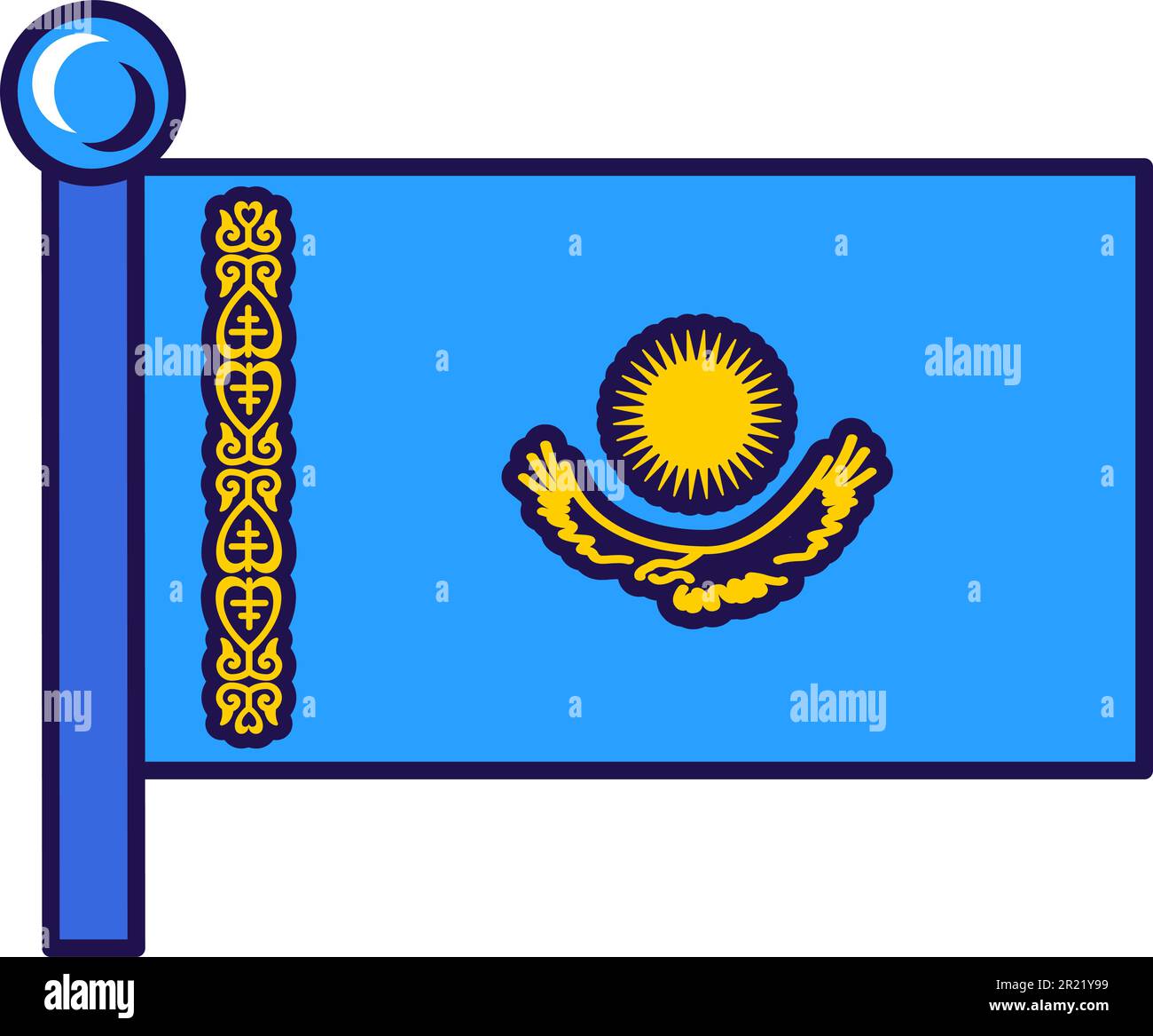 Golden steppe eagle Stock Vector Images - Alamy