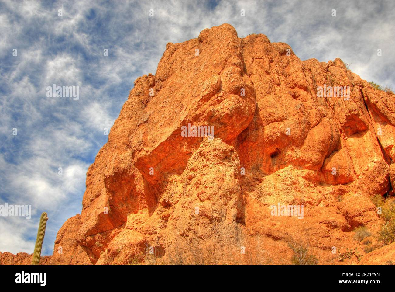 Colorful desert mountain during late afternoon sun Stock Photo - Alamy