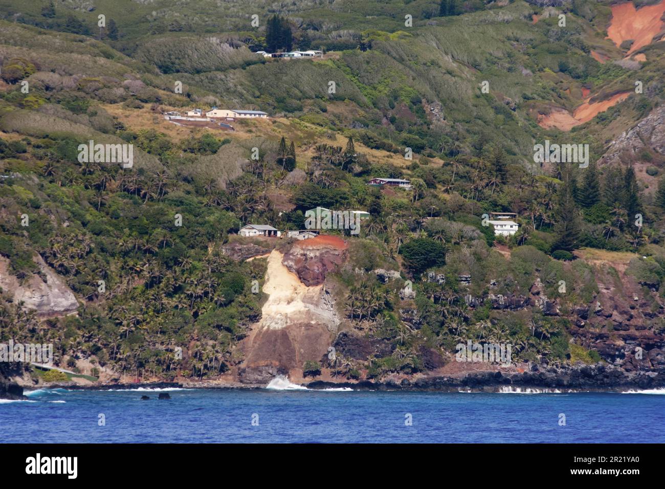 Pitcairn Island: Adamstown Stock Photo - Alamy